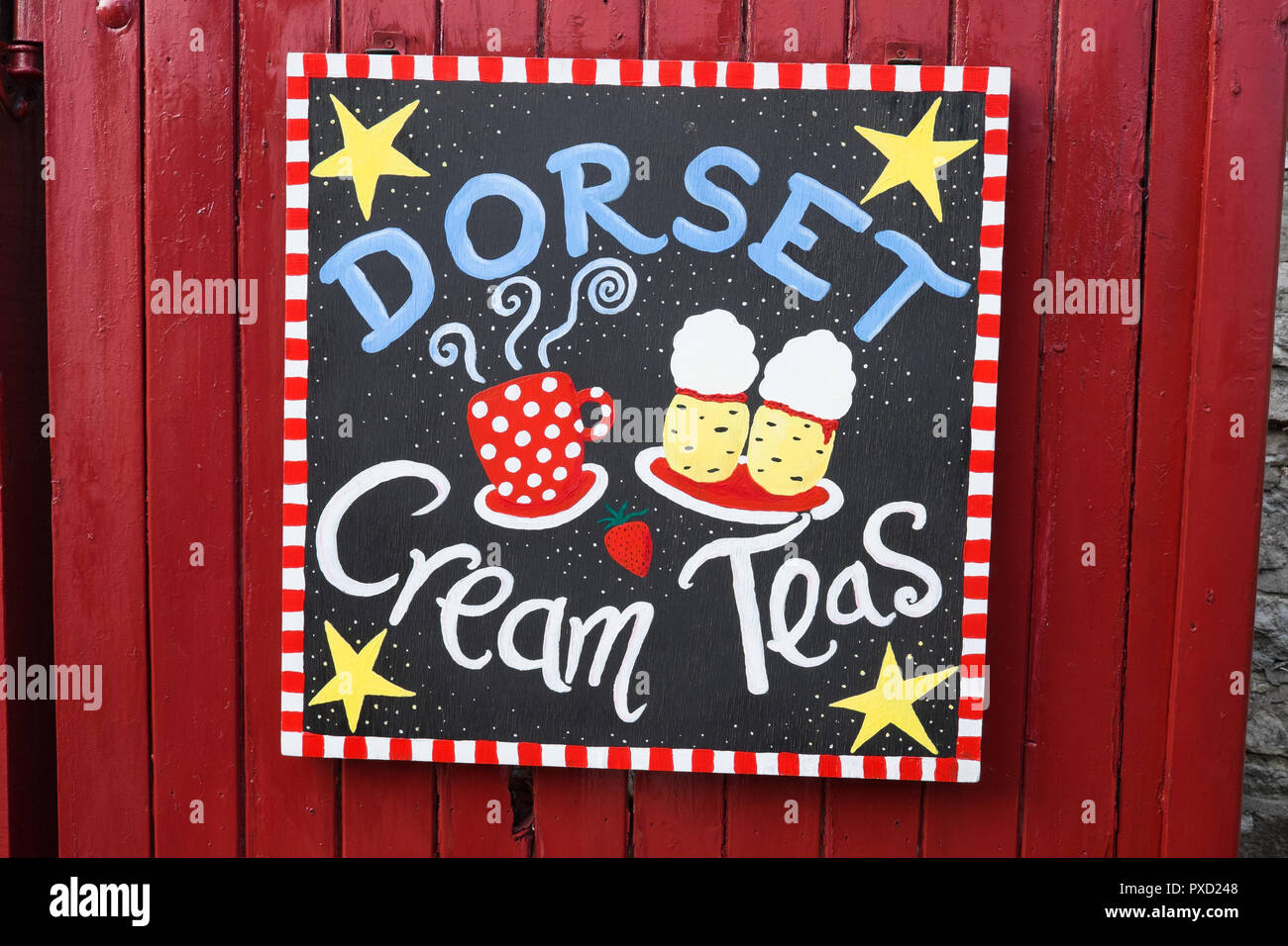 Devon cream tea sign hi-res stock photography and images - Alamy