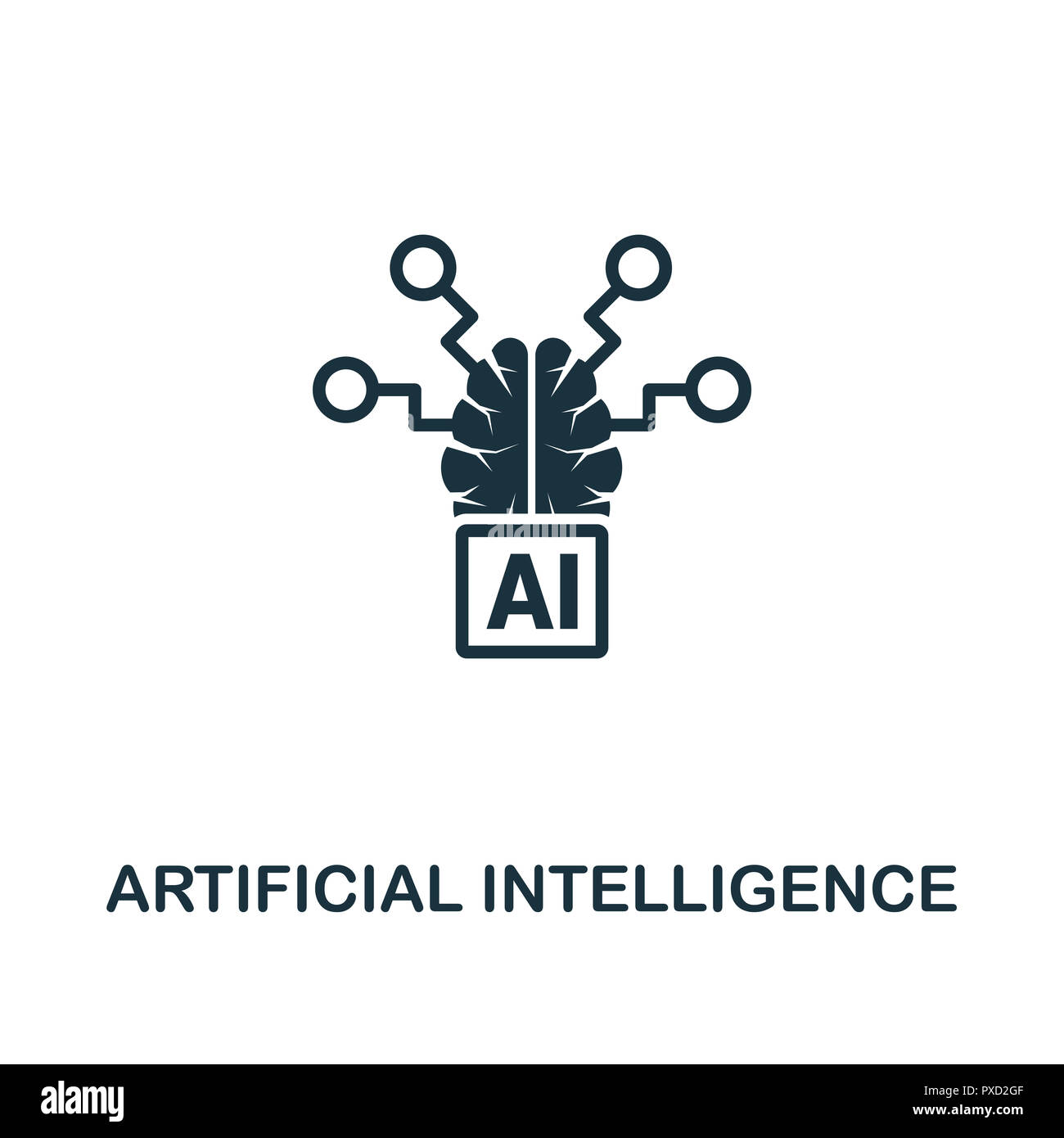 Artificial Intelligence icon. Premium style design from artificial intelligence collection. UX ...
