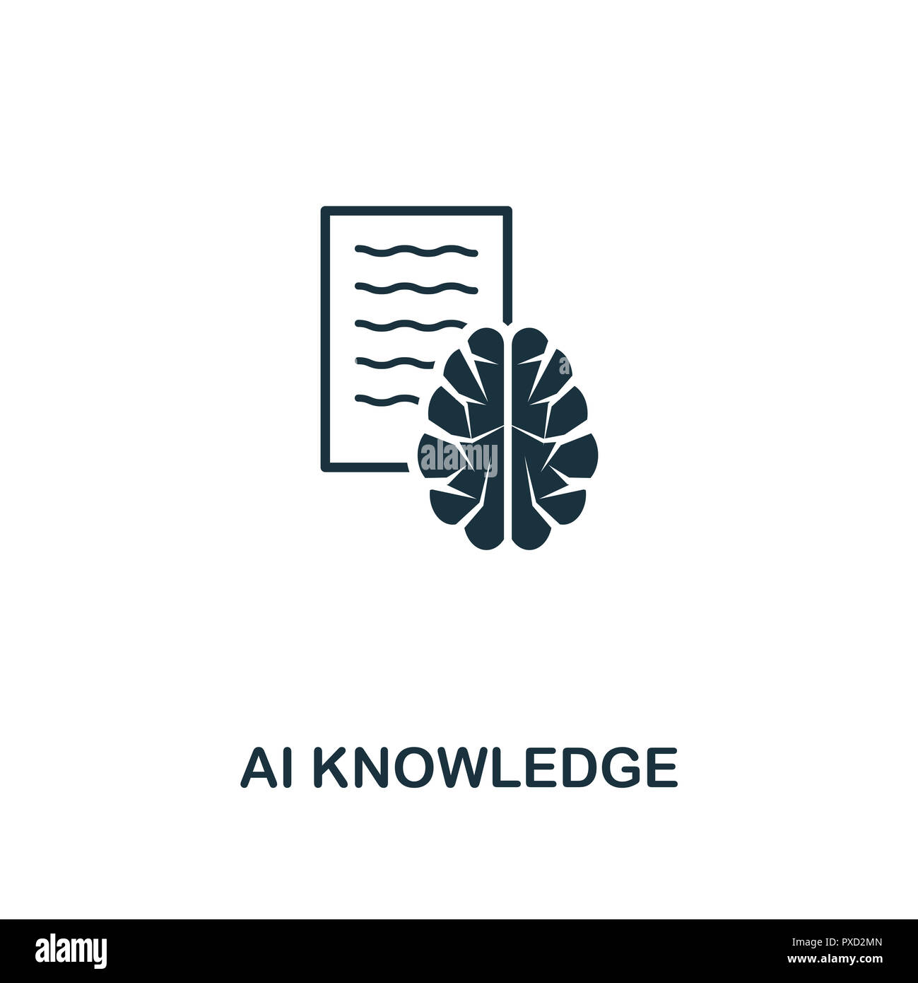 Ai Knowledge icon. Premium style design from artificial intelligence ...