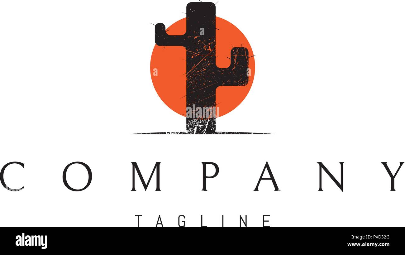 Desert Sunset vector logo image Stock Vector Image & Art - Alamy