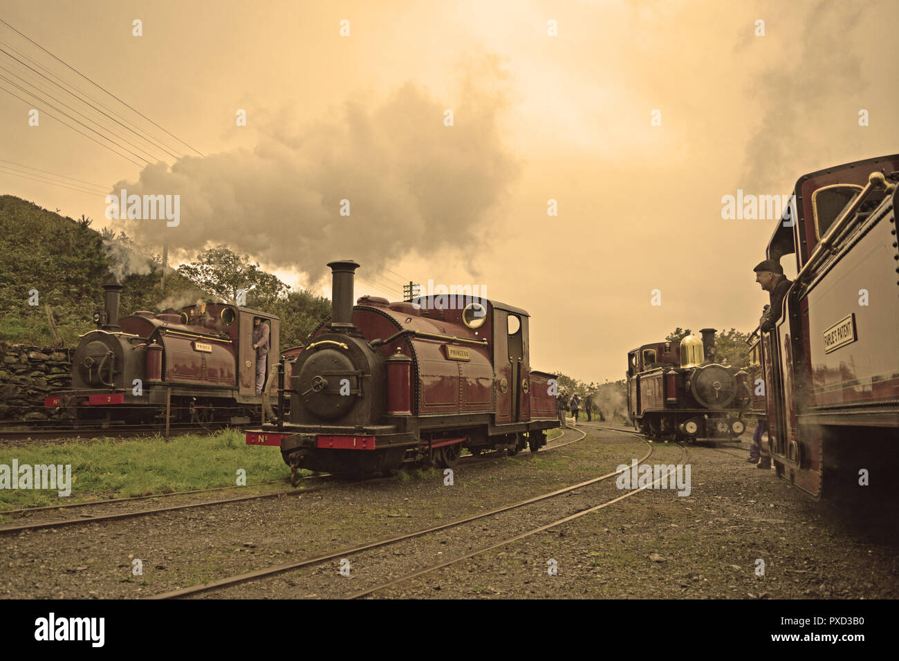 Heritage Victorian engines 'Prince', 'Princess', 'Talesin' and other ...