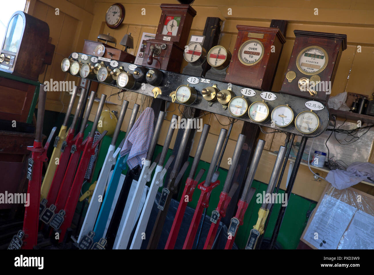 The Midford station signal box, from the disused Somerset & Dorset ...