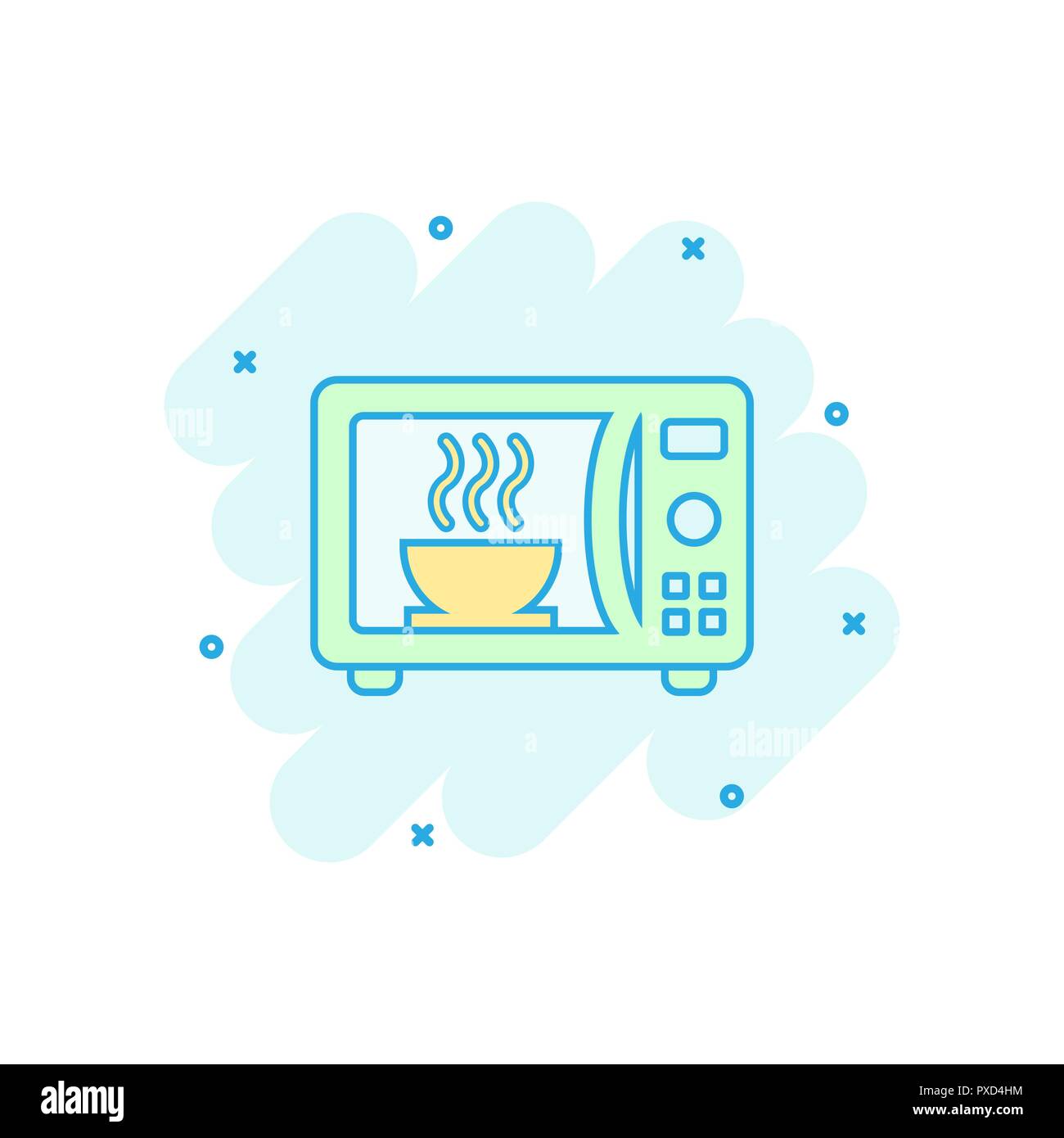 Cartoon microwave hi-res stock photography and images - Alamy