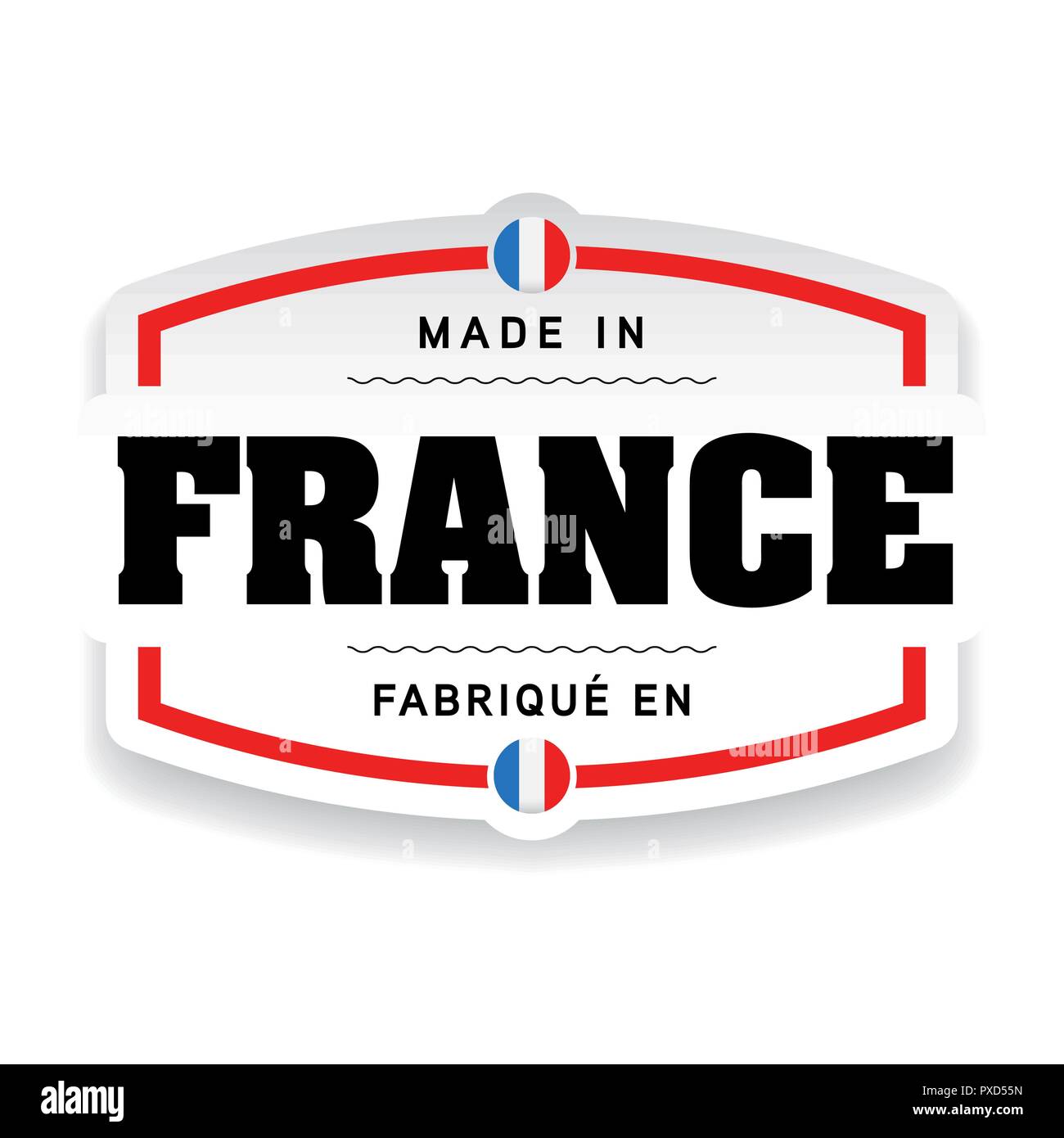 Made in France label Stock Vector Image & Art - Alamy