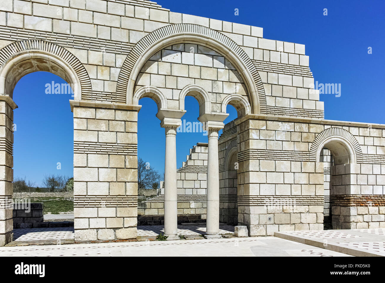 Ruins of The Great Basilica near The capital city of the First ...