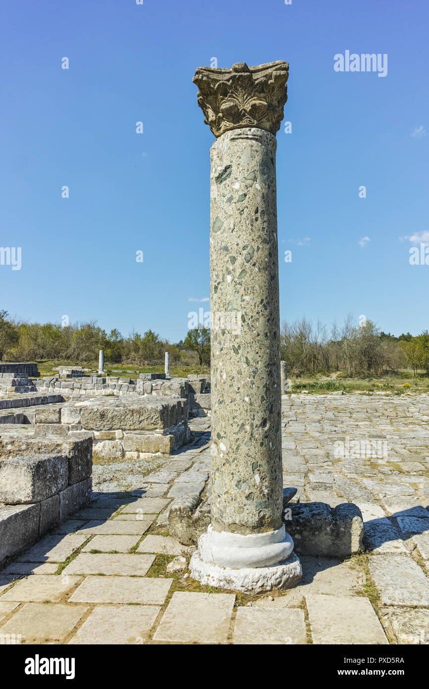 Ruins of capital of the First Bulgarian Empire medieval stronghold ...