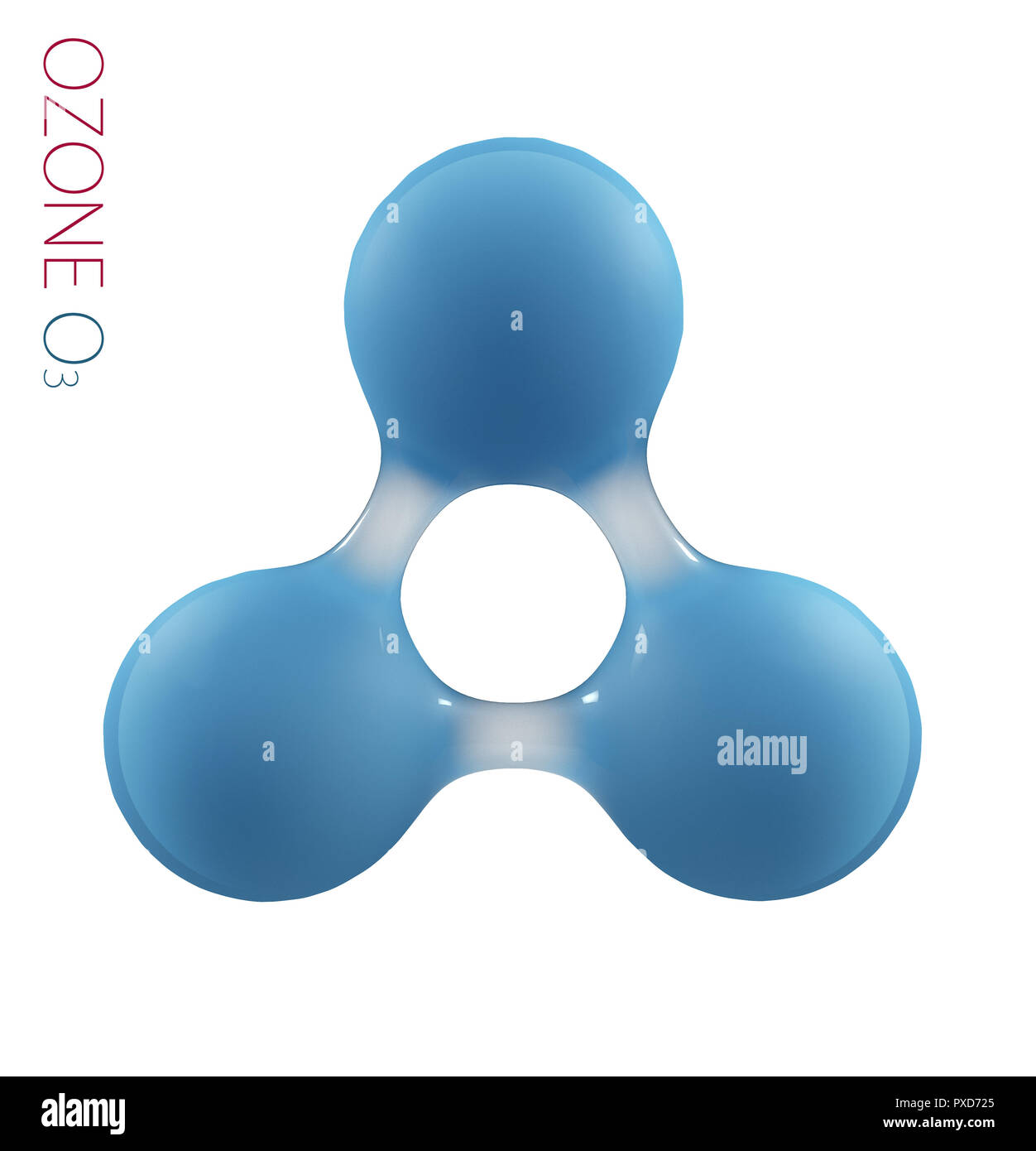 O3 ozone 3d molecule isolated on white Stock Photo - Alamy