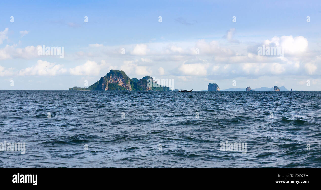 On board a Long Tail boat, Krabi, Thailand, SE Asia Stock Photo - Alamy