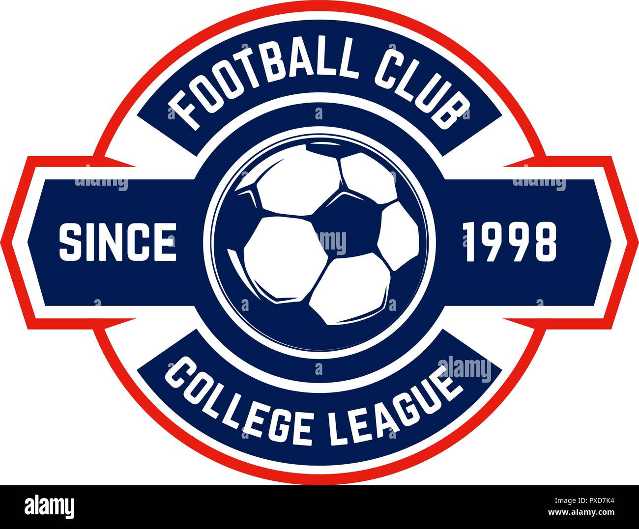 Set of varsity emblems hi-res stock photography and images - Alamy