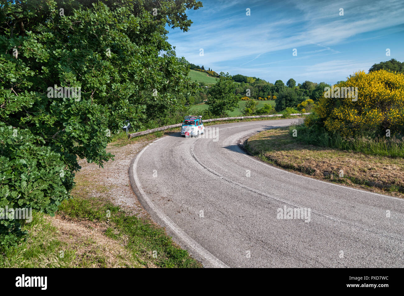 PESARO COLLE SAN BARTOLO , ITALY - MAY 17 - 2018 : FIAT 600 MULTIPLA on ...