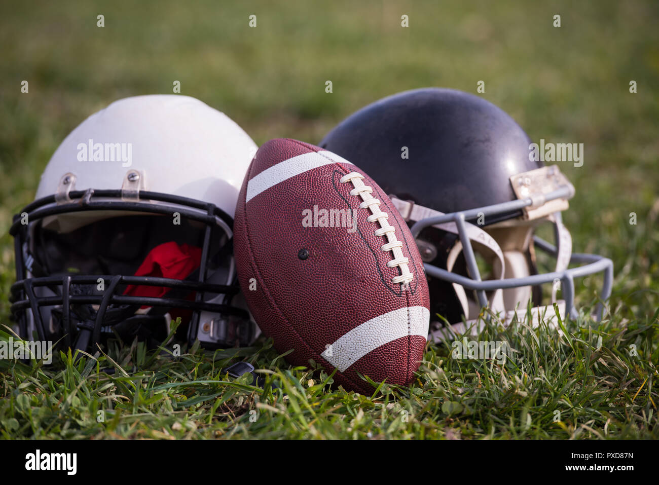 Leather football helmets hi-res stock photography and images - Alamy