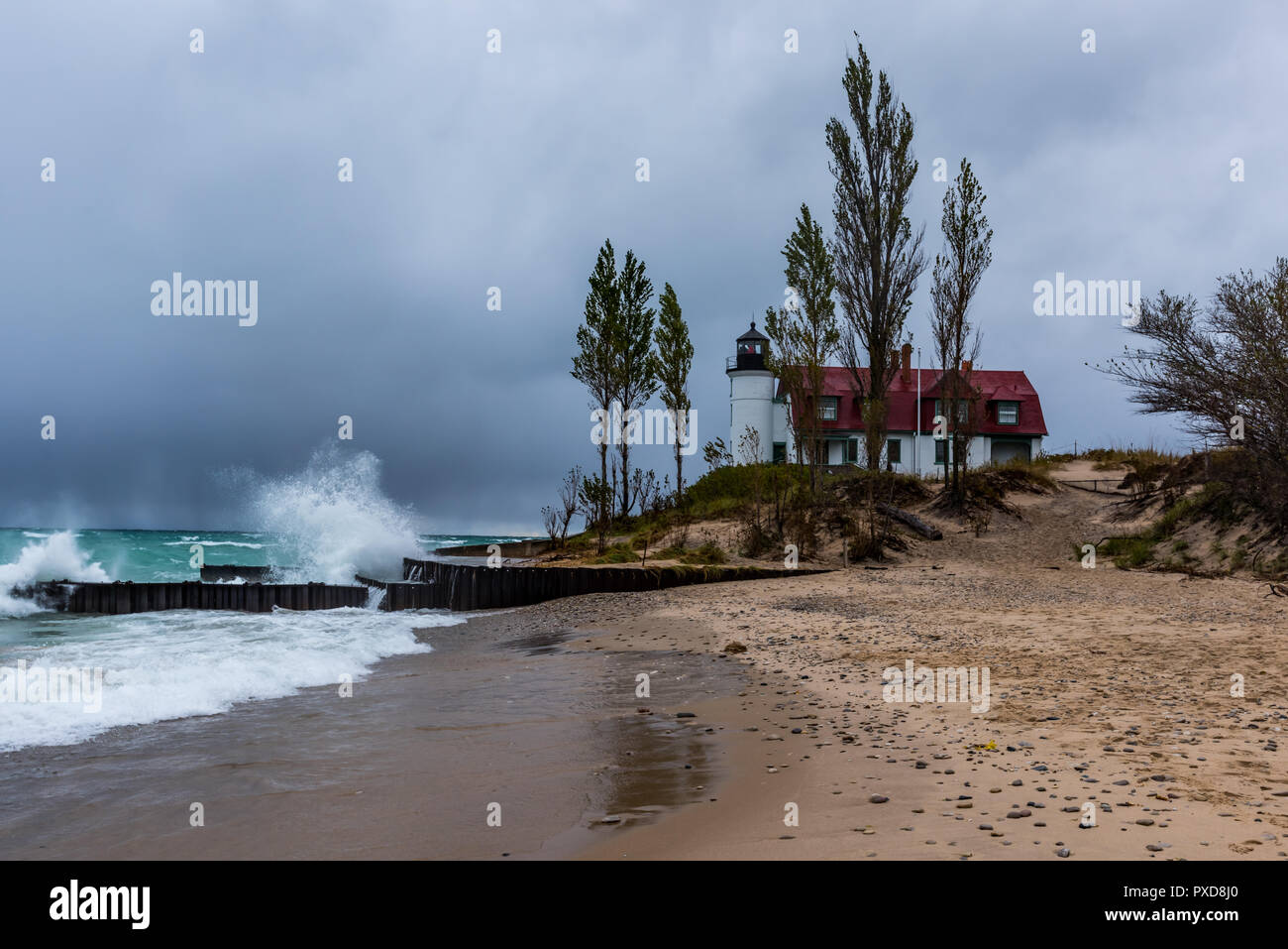Point betsie light hi-res stock photography and images - Alamy