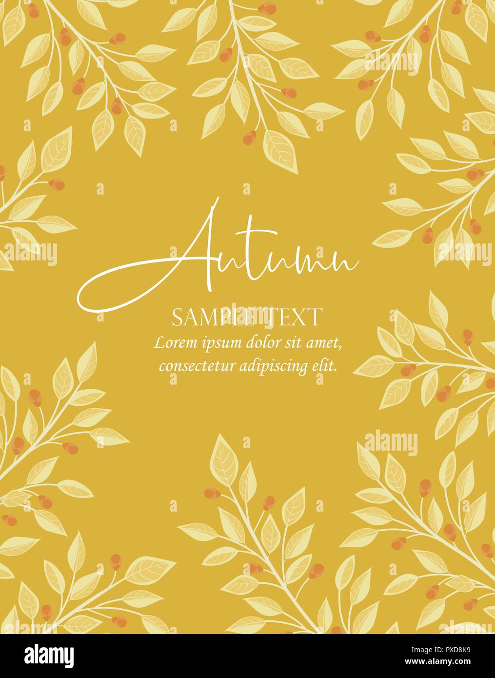 Autumn nature background Stock Vector Image & Art - Alamy