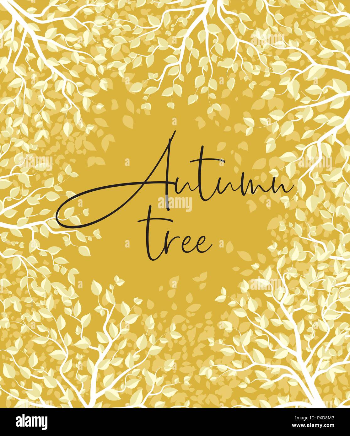 Autumn yellow forest Stock Vector Image & Art - Alamy