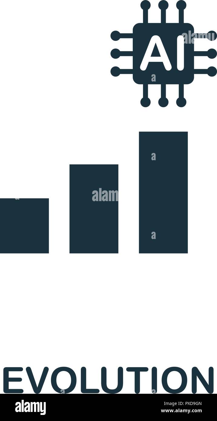 Evolution icon. Premium style design from artificial intelligence collection. UX and UI. Pixel ...