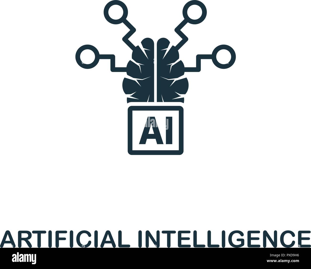 Artificial Intelligence icon. Premium style design from artificial intelligence collection. UX ...