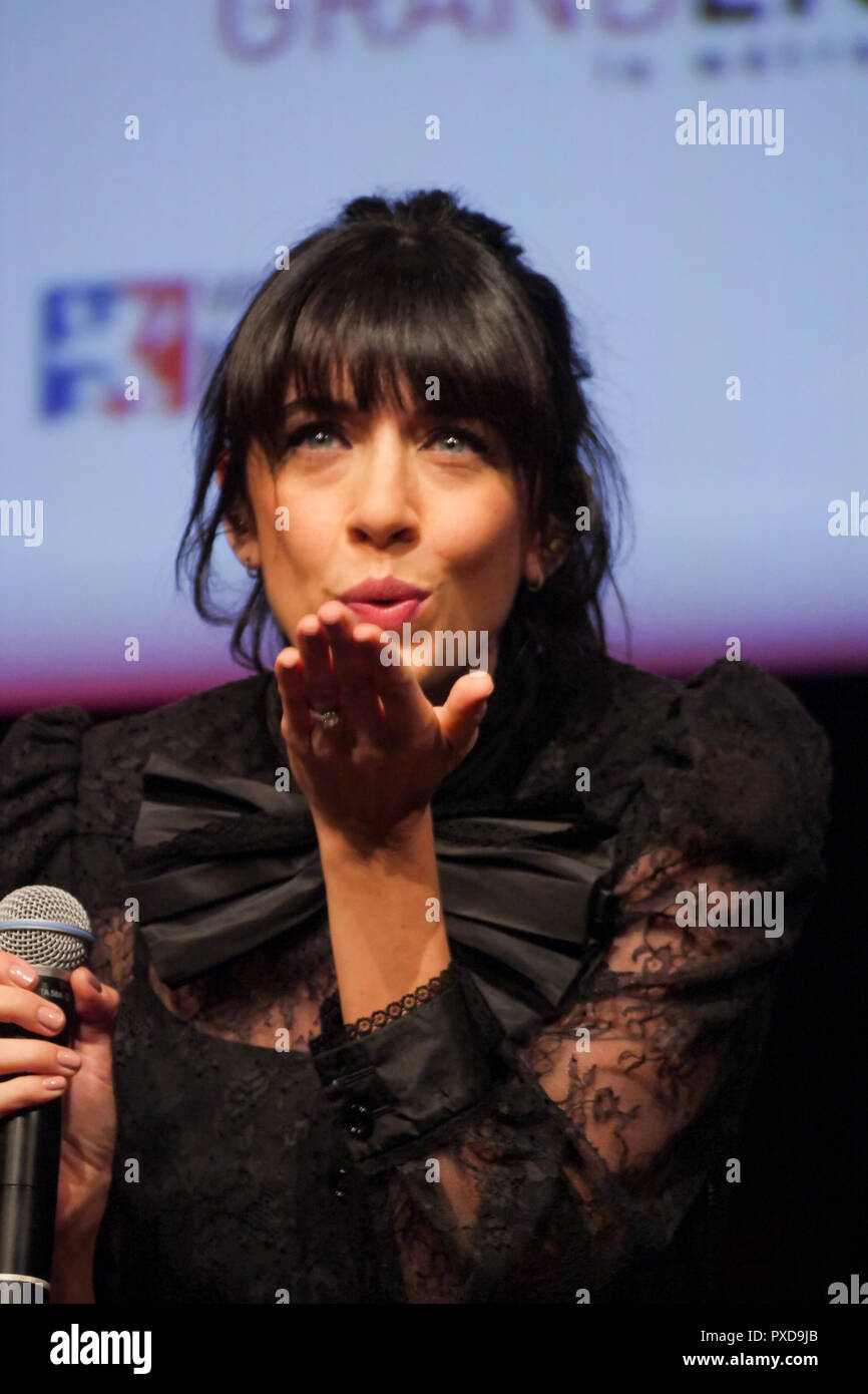 French singer Nolween Leroy performs at 10th Lyon Lumiere Awards night ...