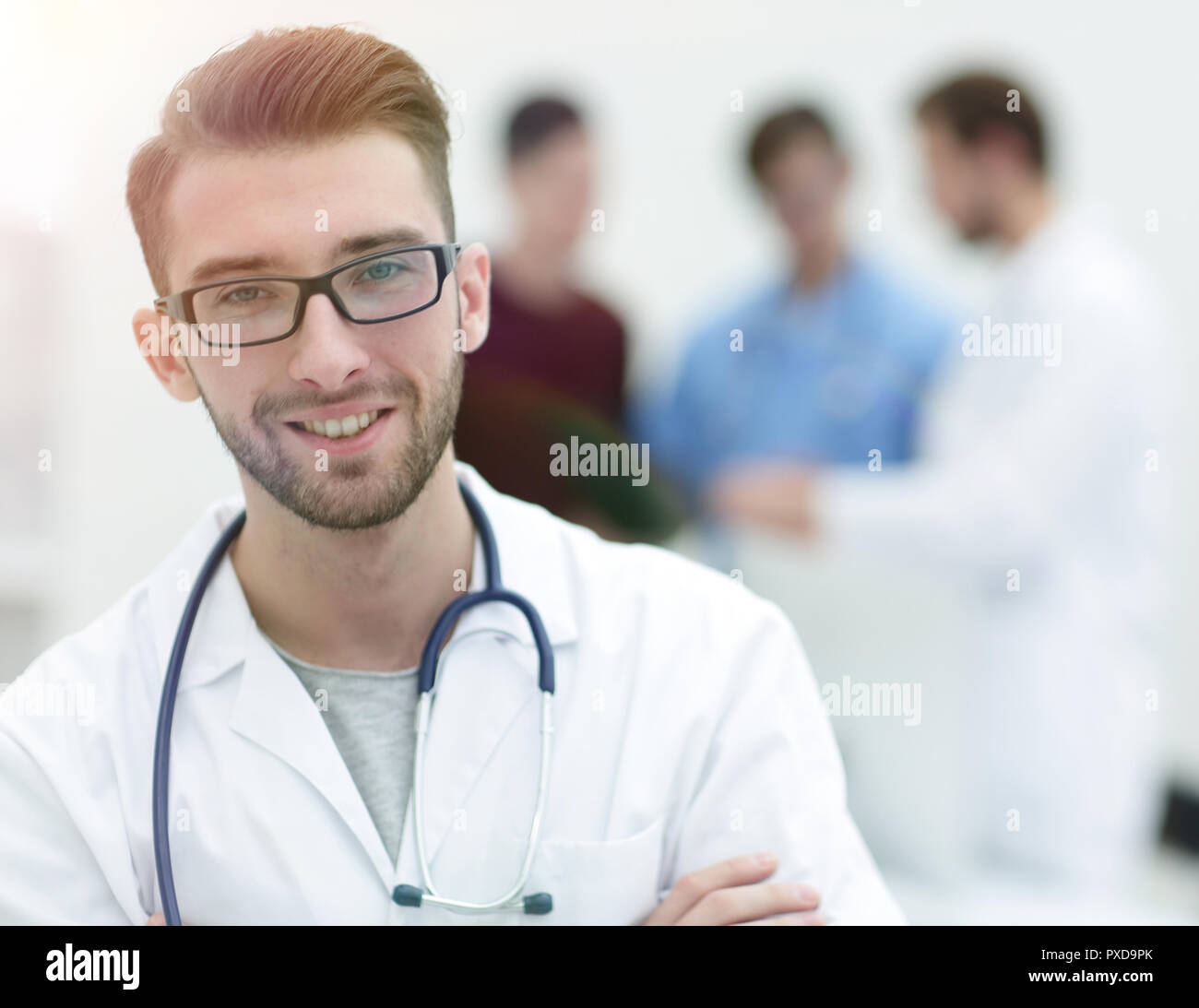 Doctor stethoscope isolated on blurred hi-res stock photography and ...