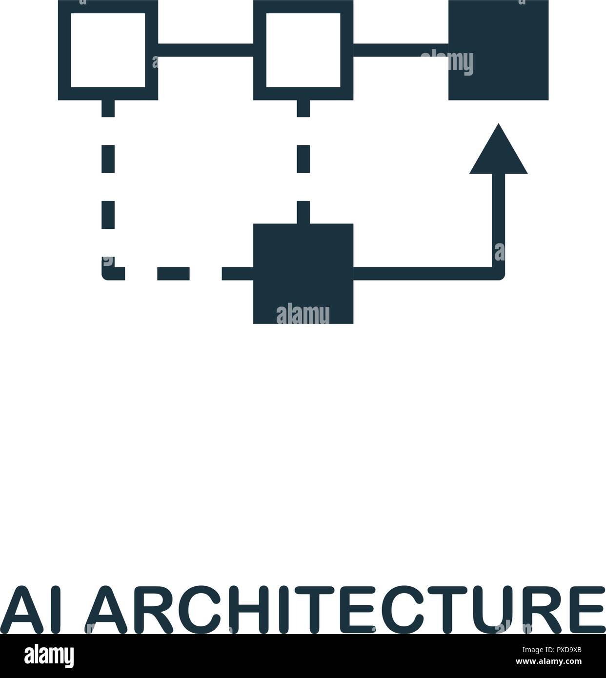 Ai Architecture icon. Premium style design from artificial intelligence ...