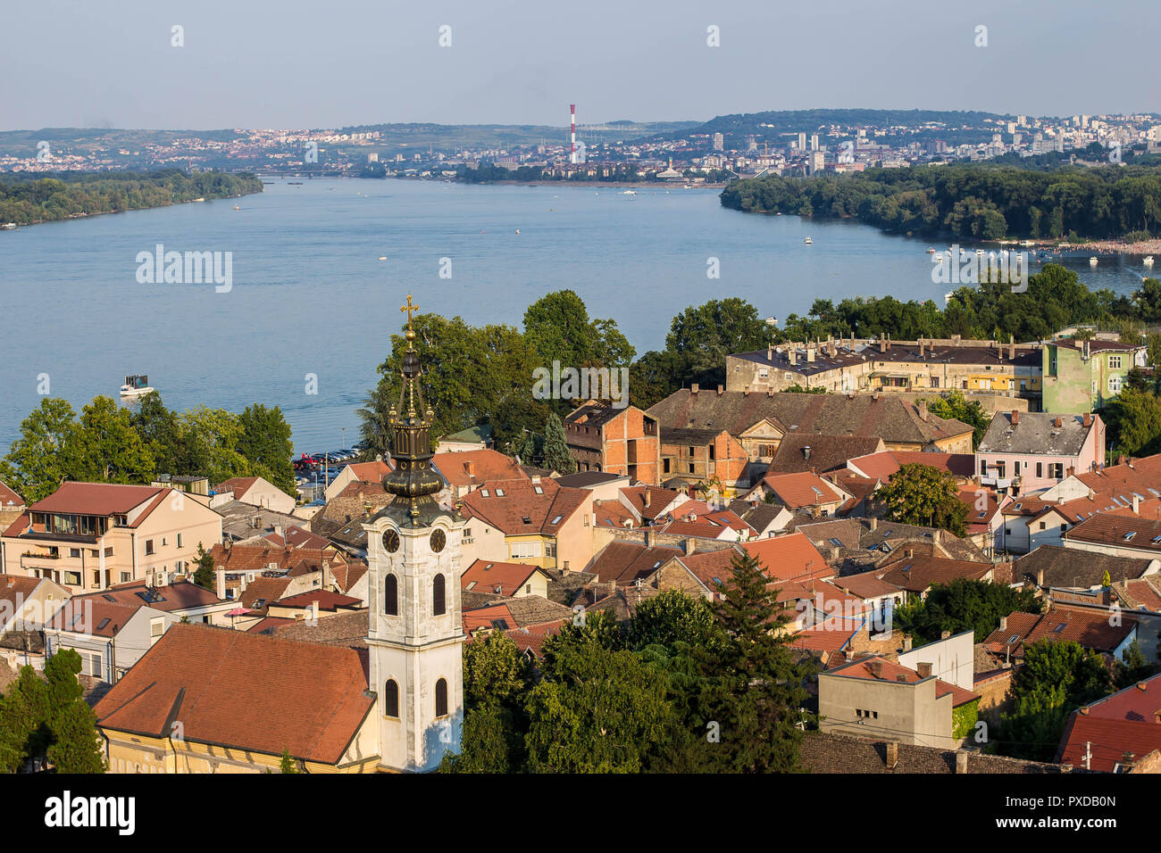 Millennium tower at danube hi-res stock photography and images - Alamy