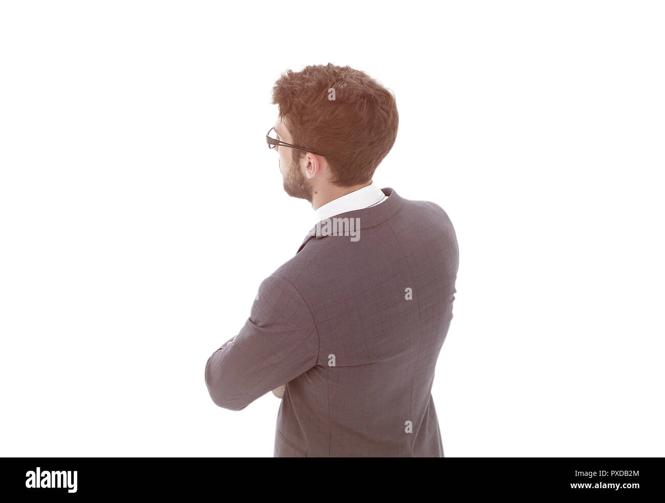 business man looking forward. back view Stock Photo - Alamy