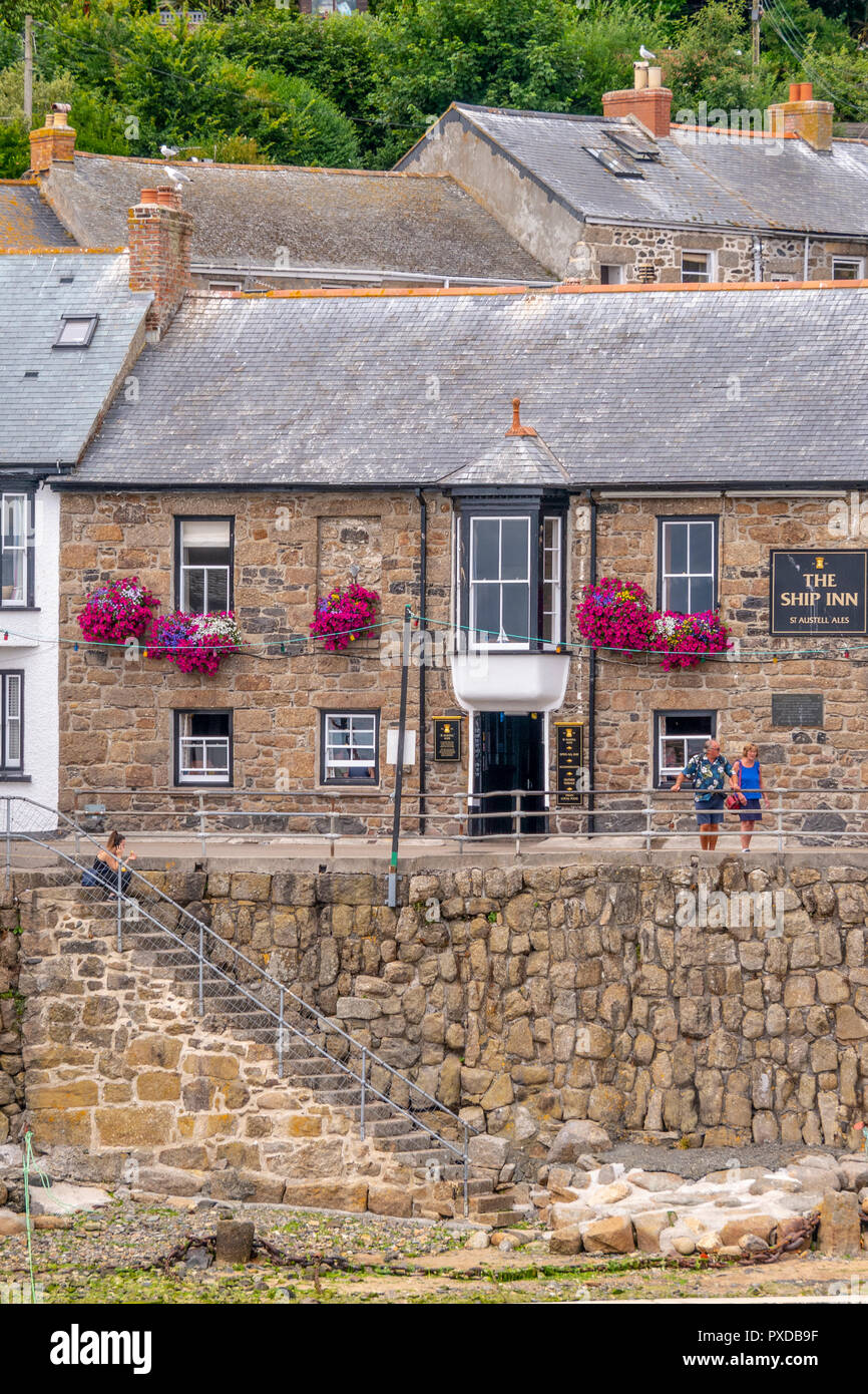 The Ship Inn, Mousehole, Cornwall, UK Stock Photo - Alamy