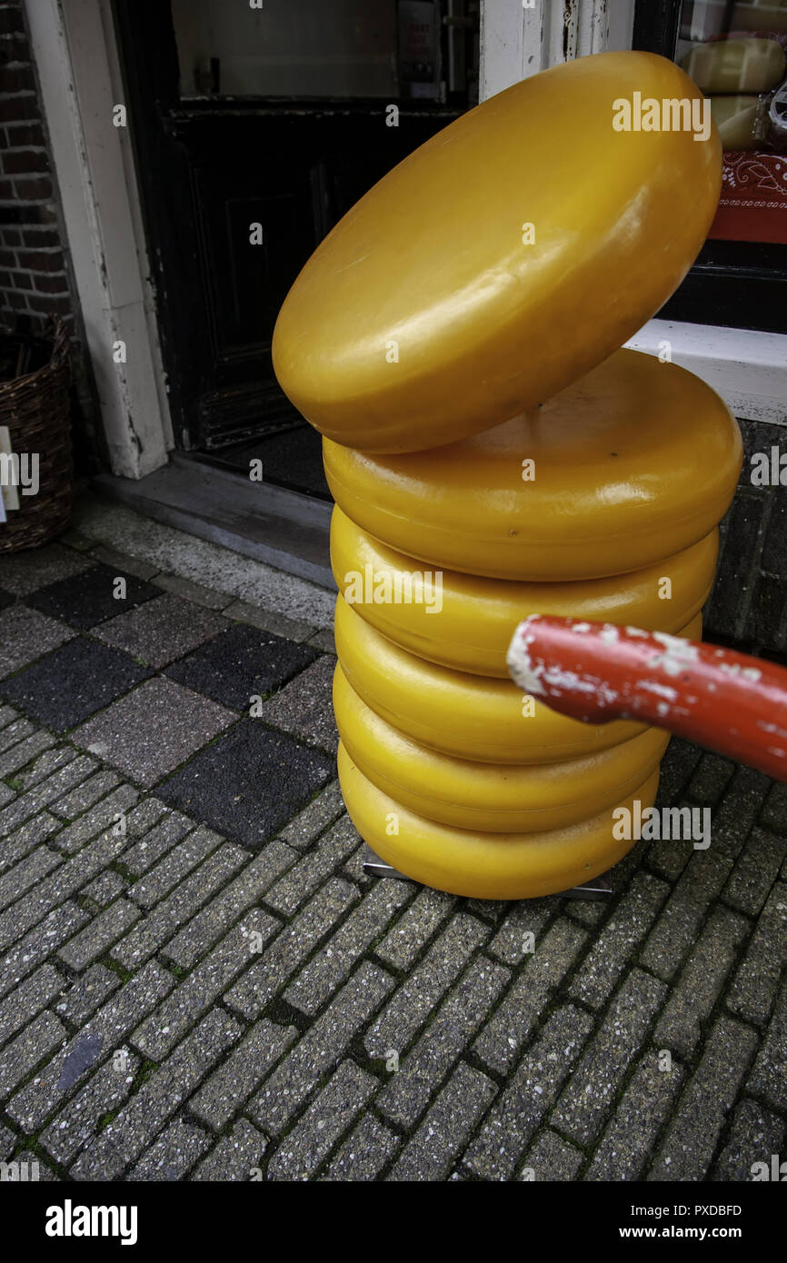 Artisan edam cheese, detail of Dutch cheese making Stock Photo - Alamy