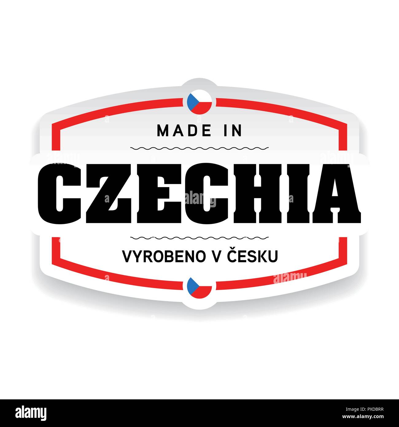 Made in Czechia label Stock Vector Image & Art - Alamy