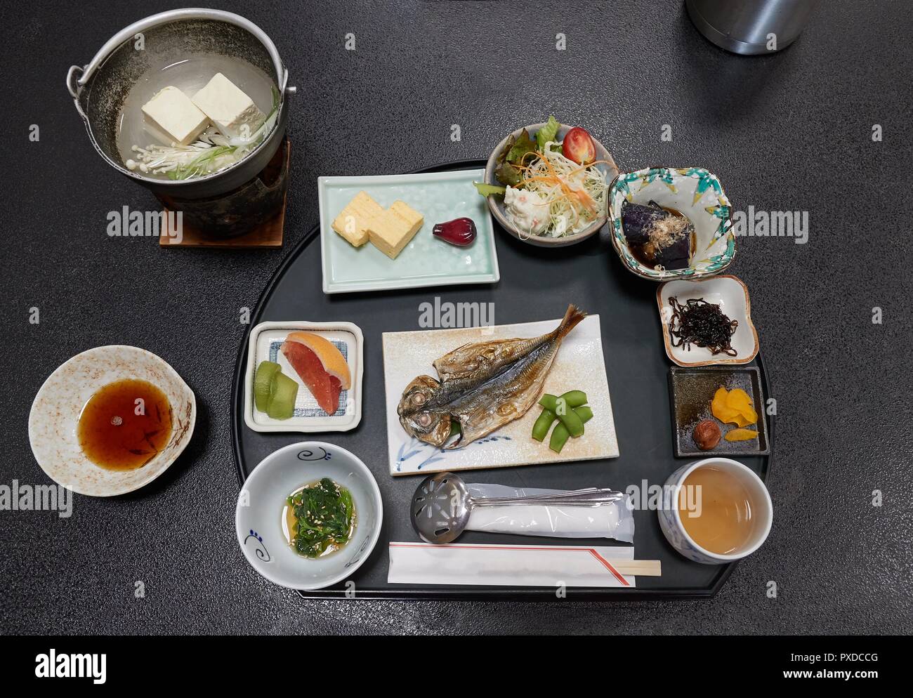 Traditional Japanese Breakfast Stock Photo - Alamy