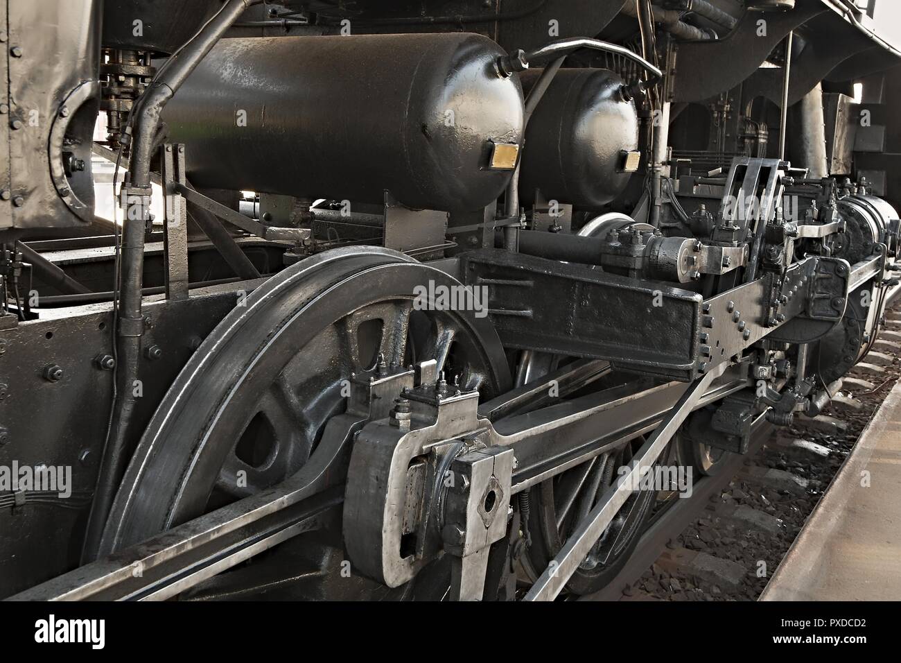Steam Locomotive Closeup Stock Photo - Alamy