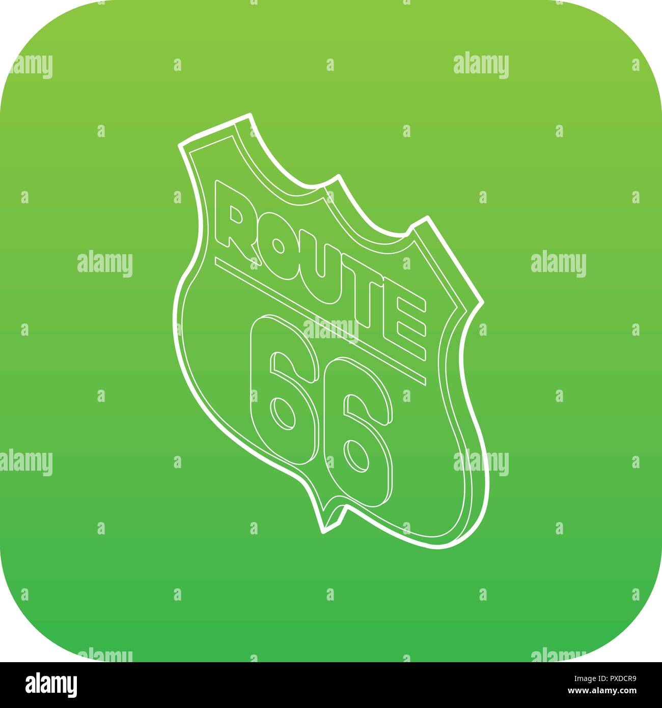 West route 66 Stock Vector Images - Alamy