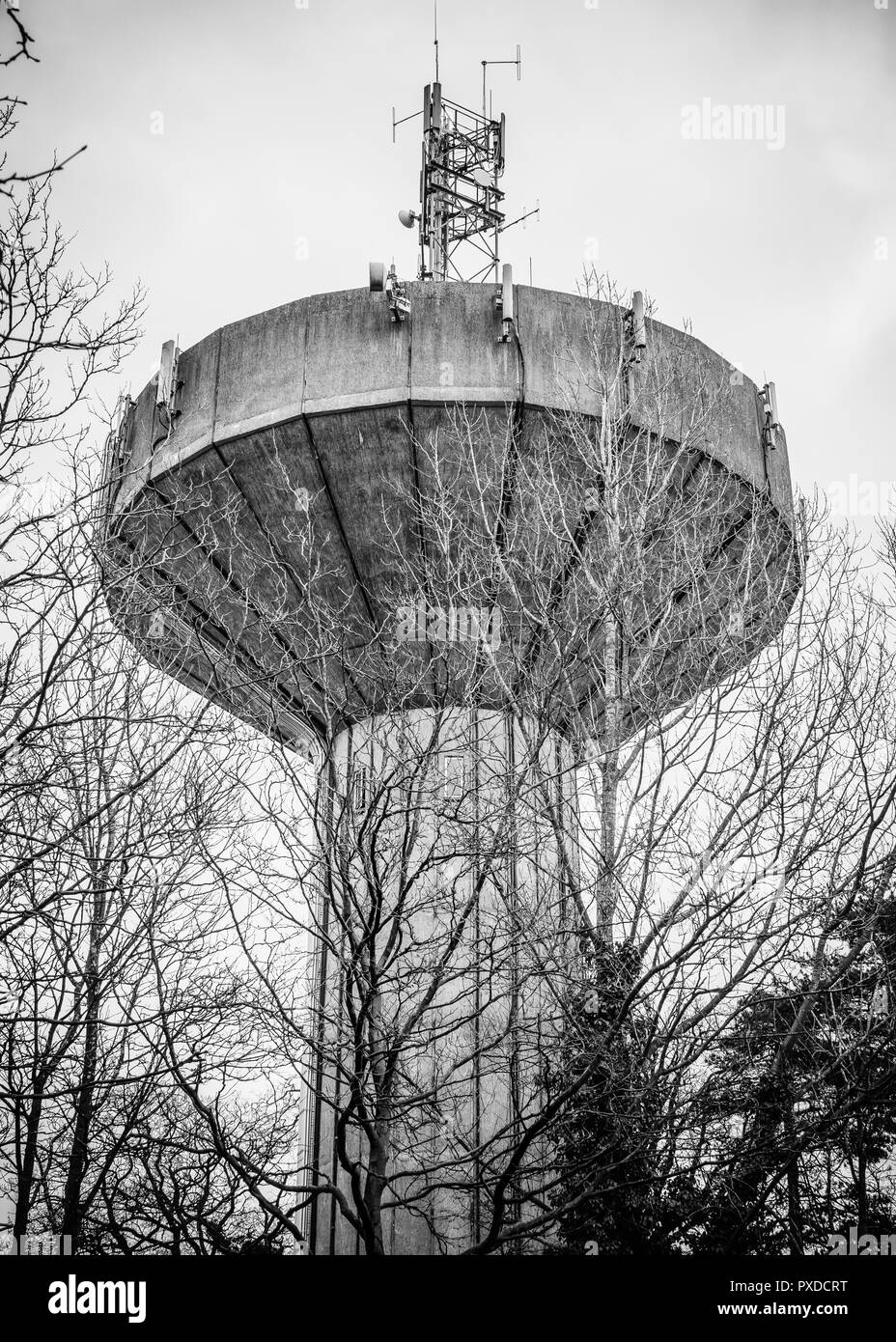 Historic water tower in Redditch, Worcestershire, UK Stock Photo - Alamy