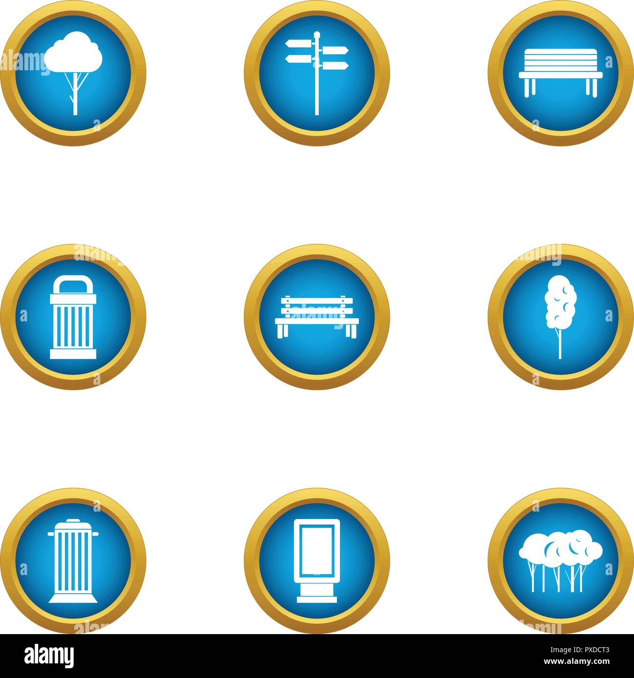 Imagery icons set, flat style Stock Vector Image & Art - Alamy