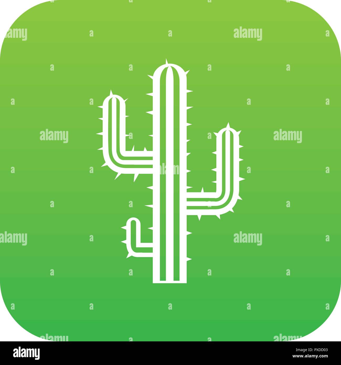Cactus icon digital green Stock Vector Image & Art - Alamy