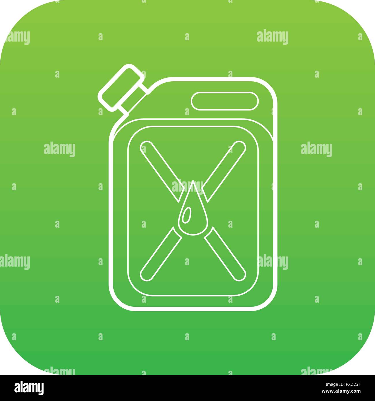 Jerrycan icon green vector Stock Vector Image & Art - Alamy