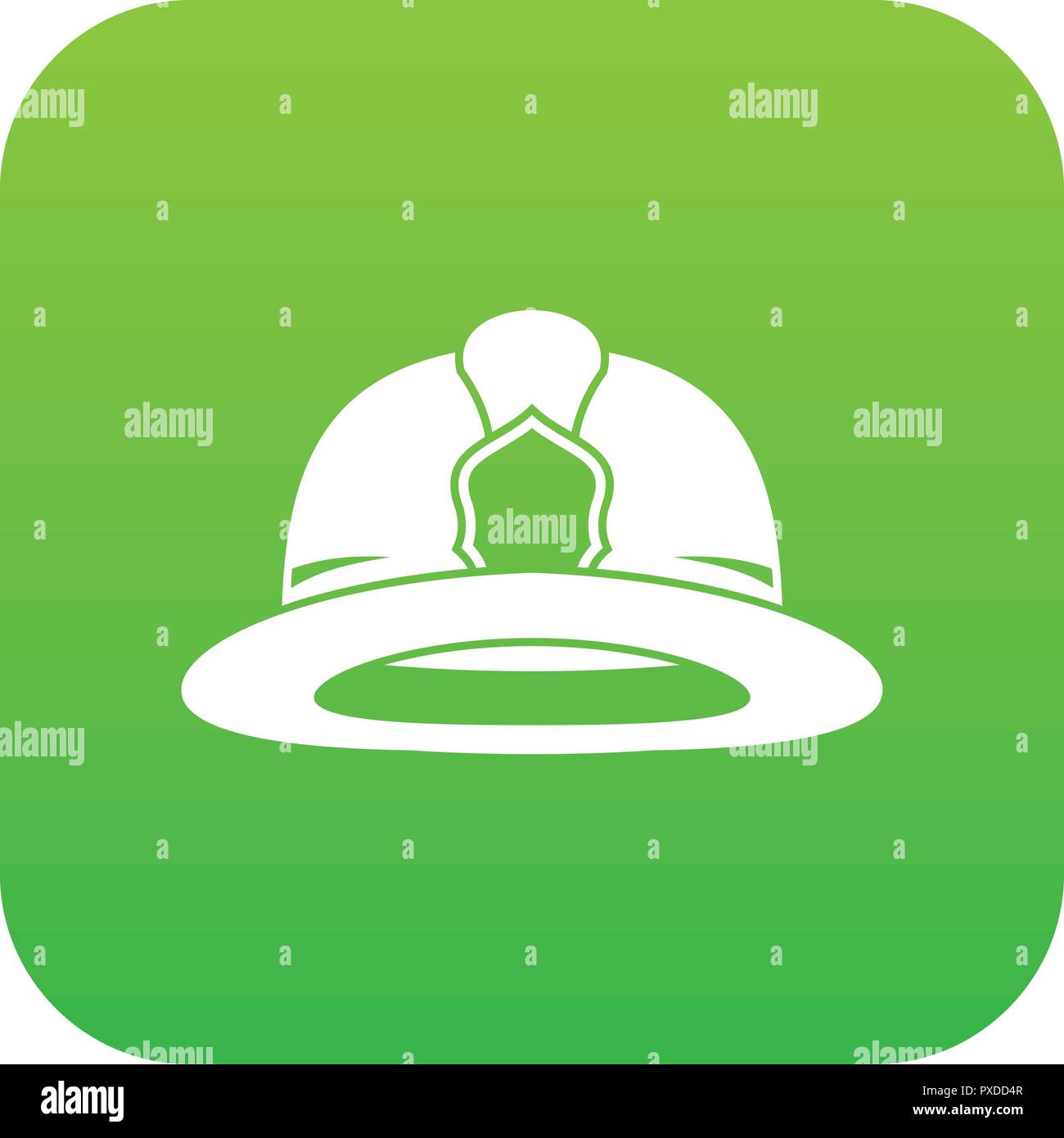 Fireman helmet icon digital green Stock Vector Image & Art - Alamy