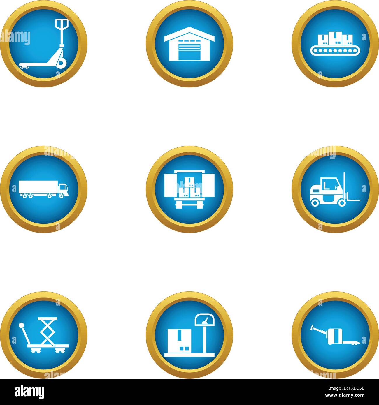 Procurement icons set, flat style Stock Vector Image & Art - Alamy