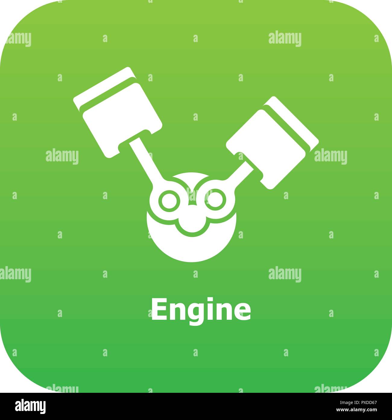 Engine icon green vector Stock Vector Image & Art - Alamy