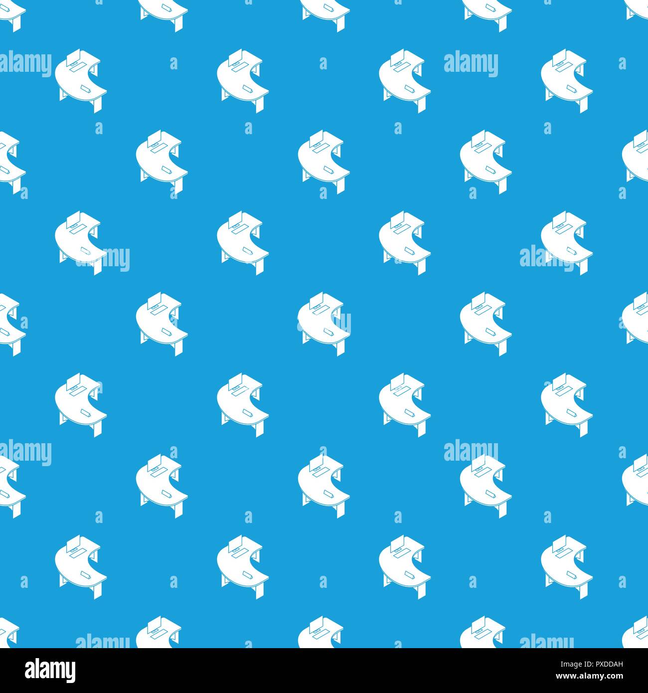Oval office table pattern vector seamless blue Stock Vector Image & Art ...