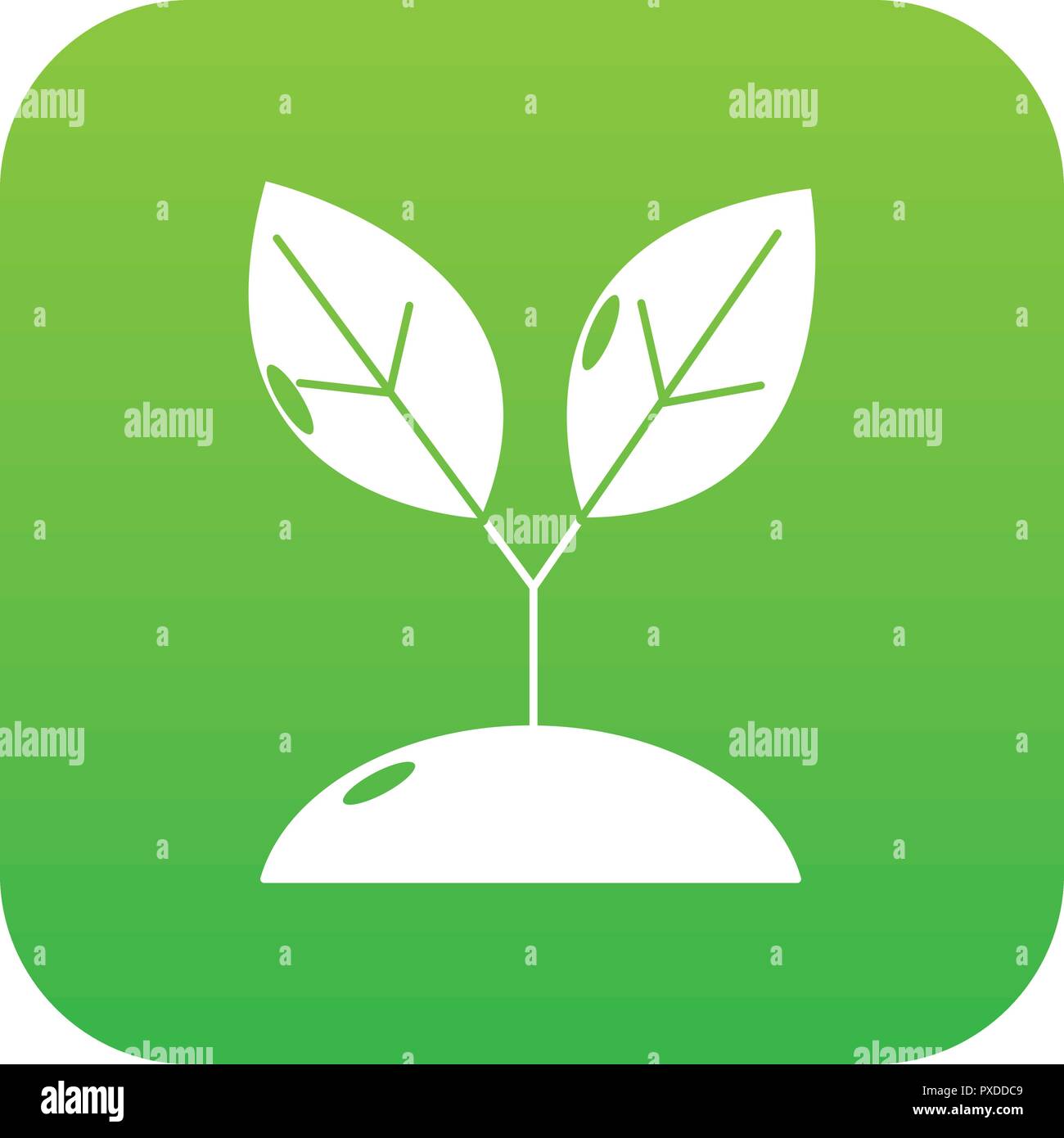 Plant sprout icon green vector Stock Vector Image & Art - Alamy