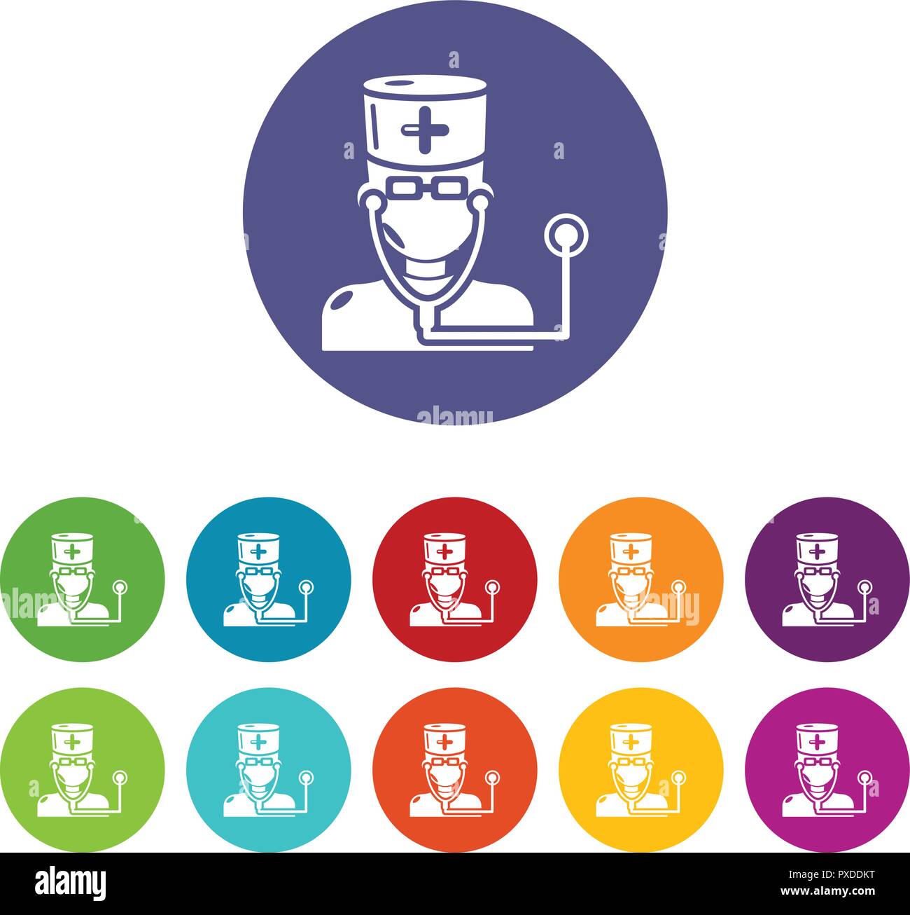 Doctor icon, simple black style Stock Vector Image & Art - Alamy