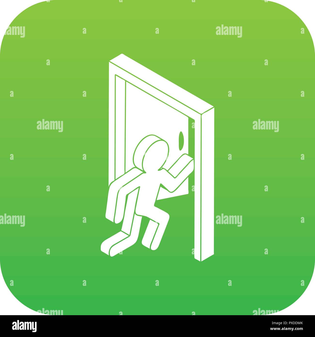 Market exit icon green vector Stock Vector Image & Art - Alamy