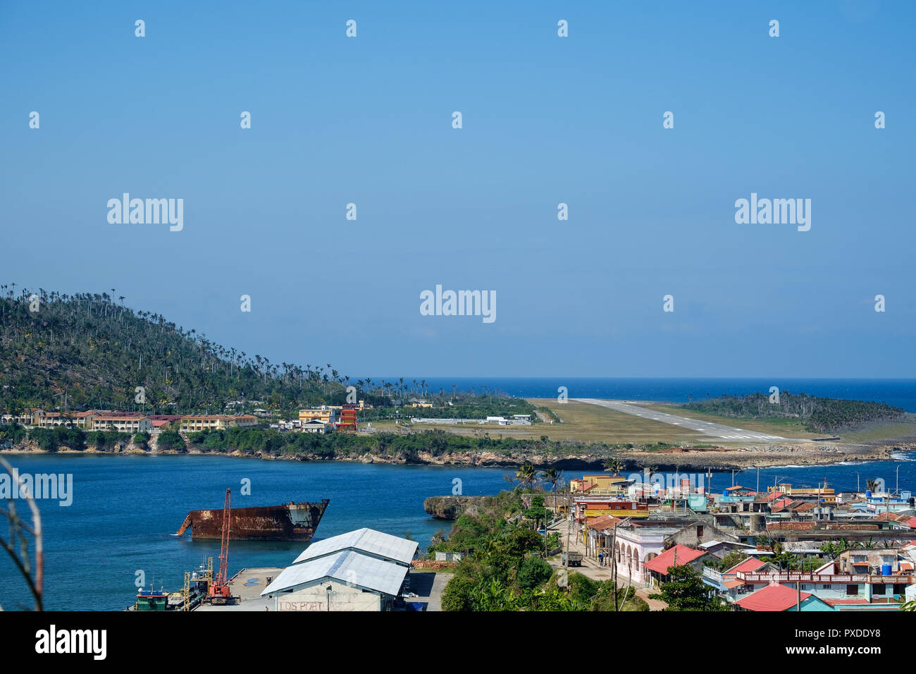 Port of Baracoa, Baracoa Bay Stock Photo - Alamy