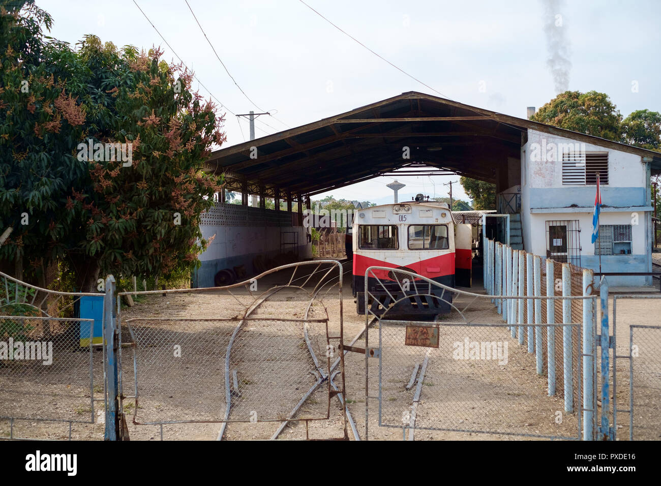 Locomotive at a Cuban Sugar Mill Stock Photo - Alamy