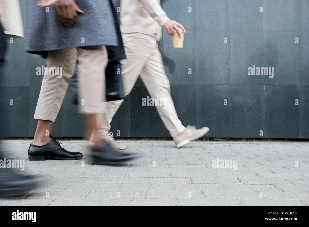 Business people hurrying to work Stock Photo - Alamy