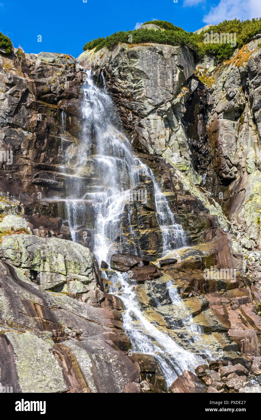 Hiking in High Tatras Mountains (Vysoke Tatry), Slovakia. Skok ...