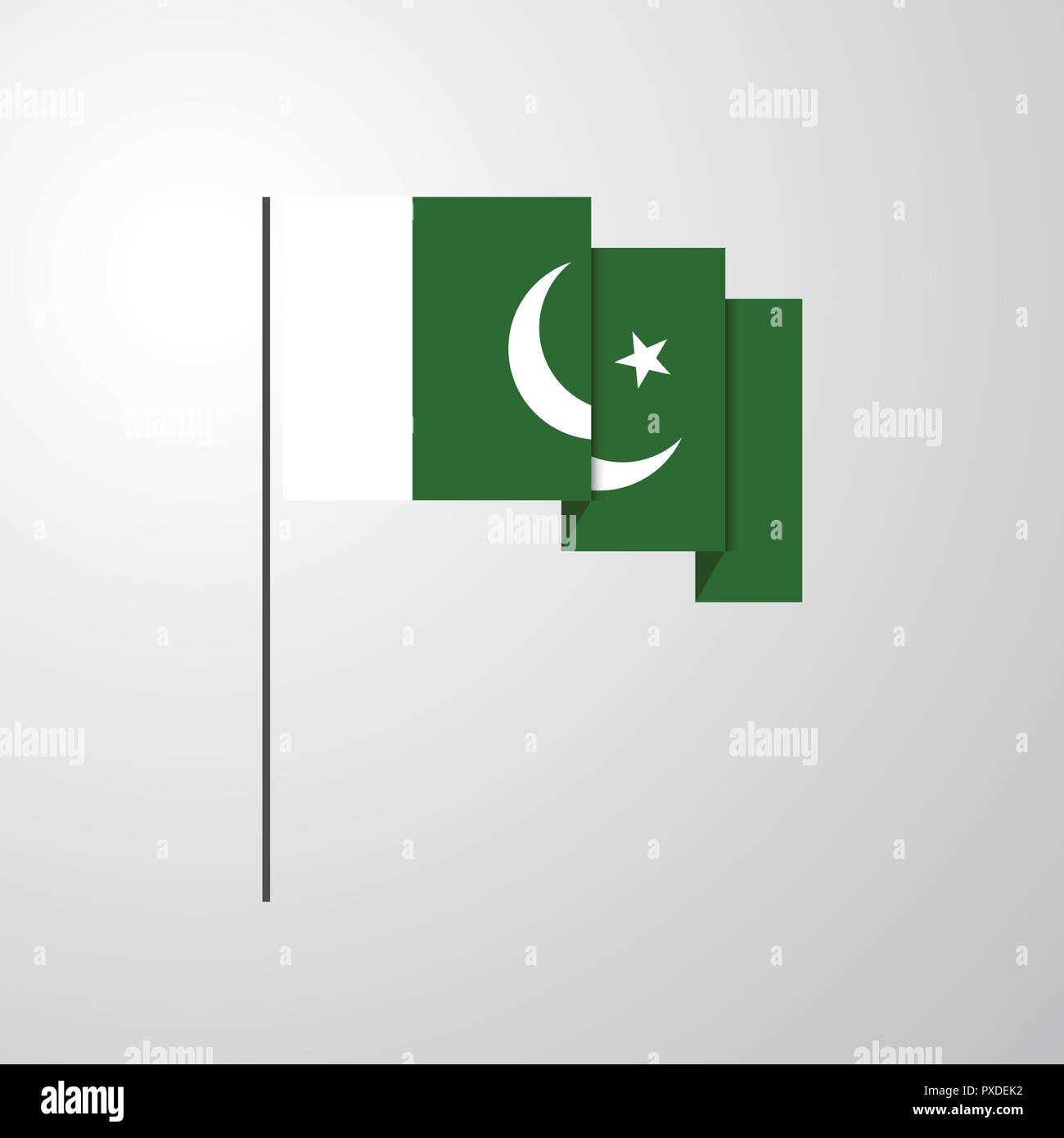 Pakistan waving Flag creative background Stock Vector Image & Art - Alamy