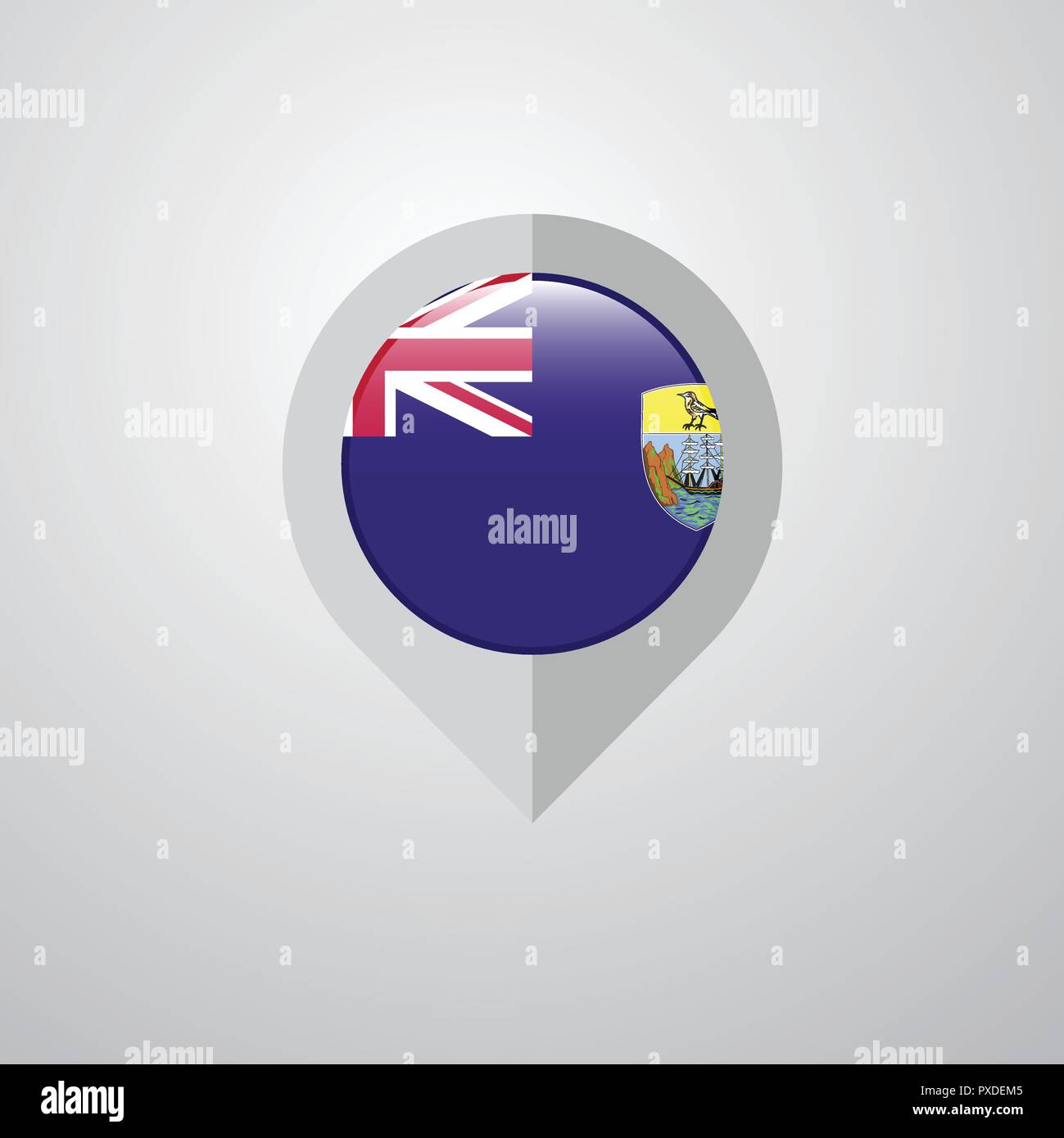 Island saint helena map hi-res stock photography and images - Alamy