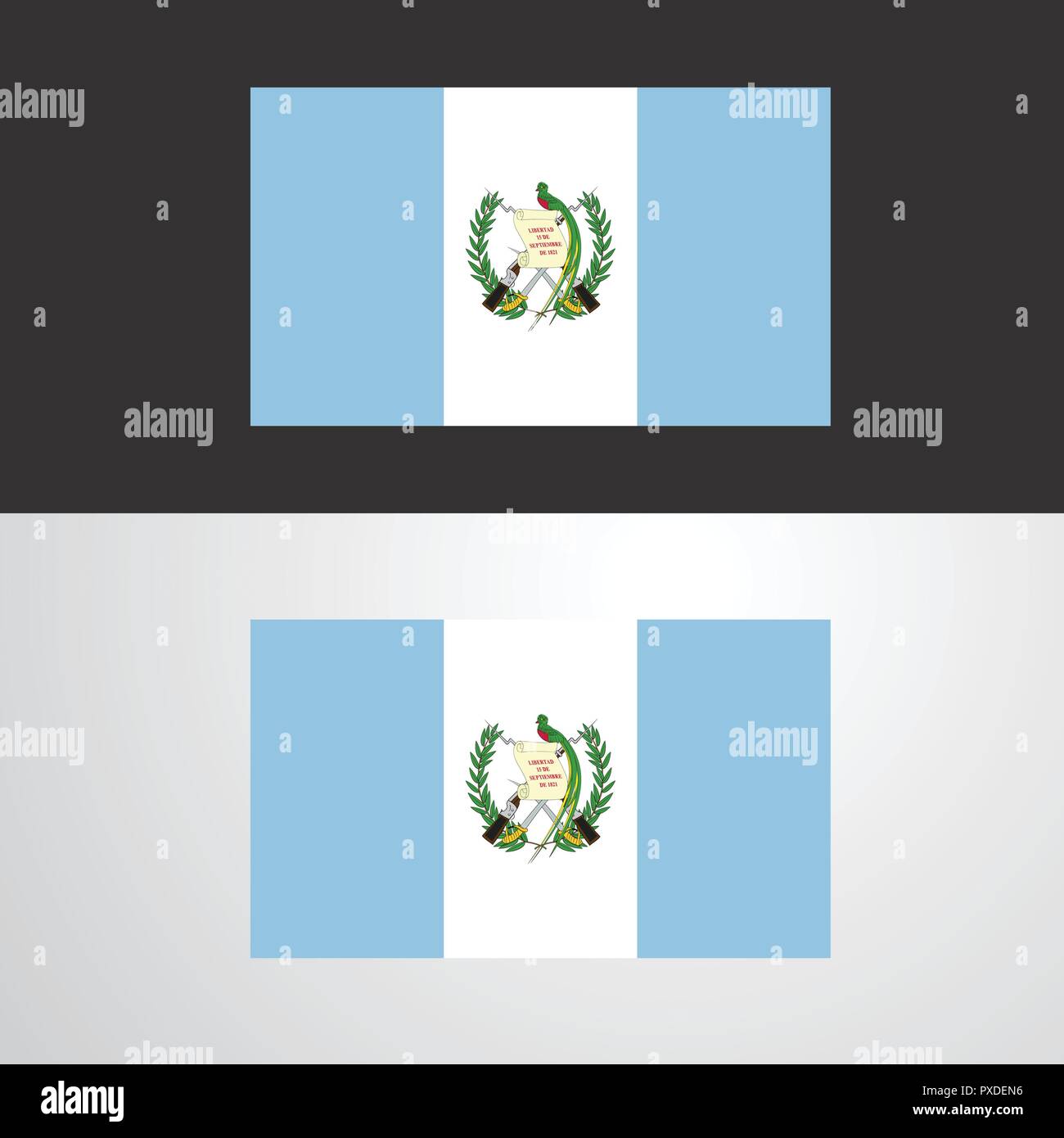 Guatemala Flag banner design Stock Vector Image & Art - Alamy