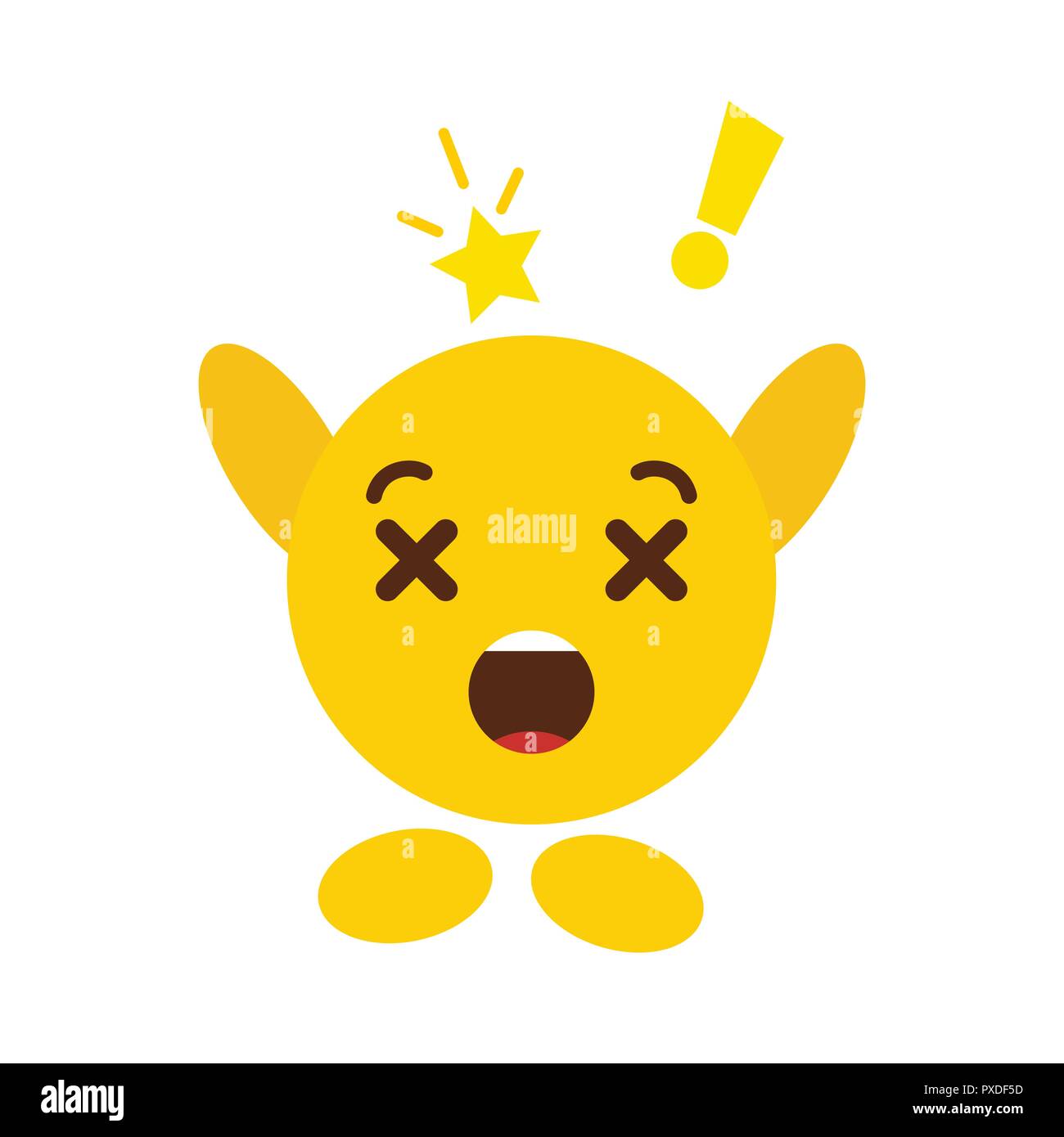 Dead emoji icon vector vectors hi-res stock photography and images - Alamy